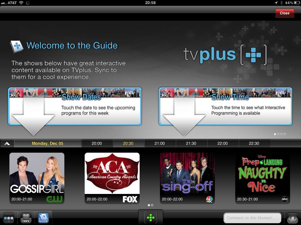 the intersection: My Review of TVplus as a SecondScreen Experience