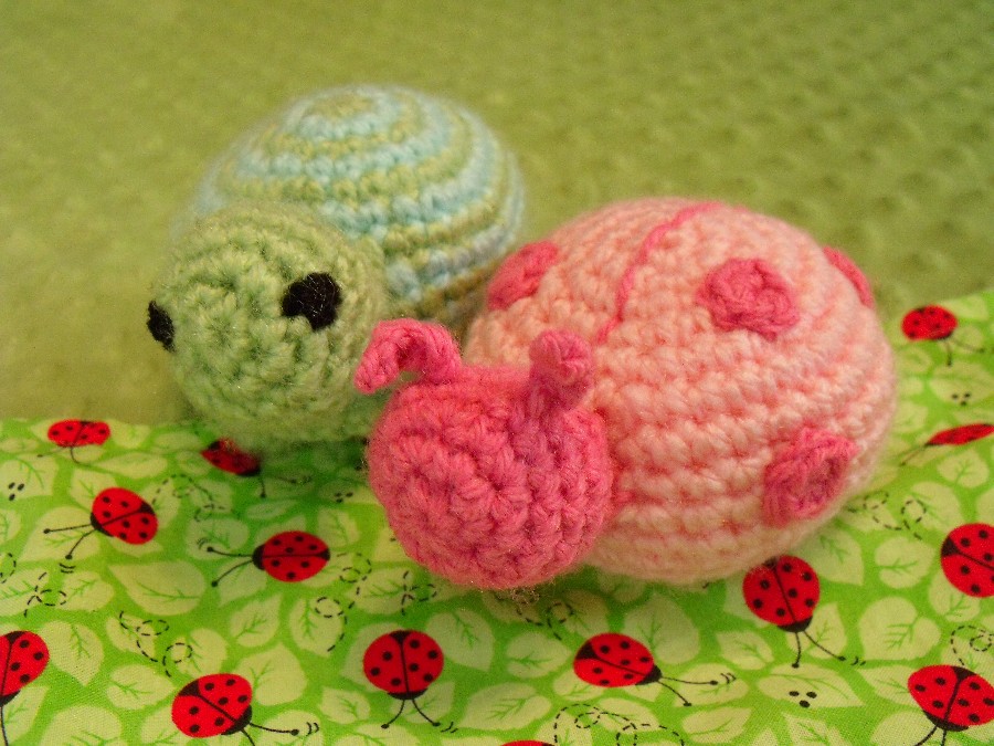 Clever, Crafty, Cookin' Mama: Baby Rattles- Turtle & Ladybug (crochet ...