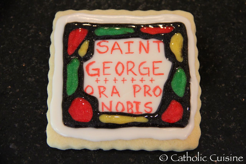 Catholic Cuisine: St. George and the Dragon :: A Sugar Cookie Story Quilt