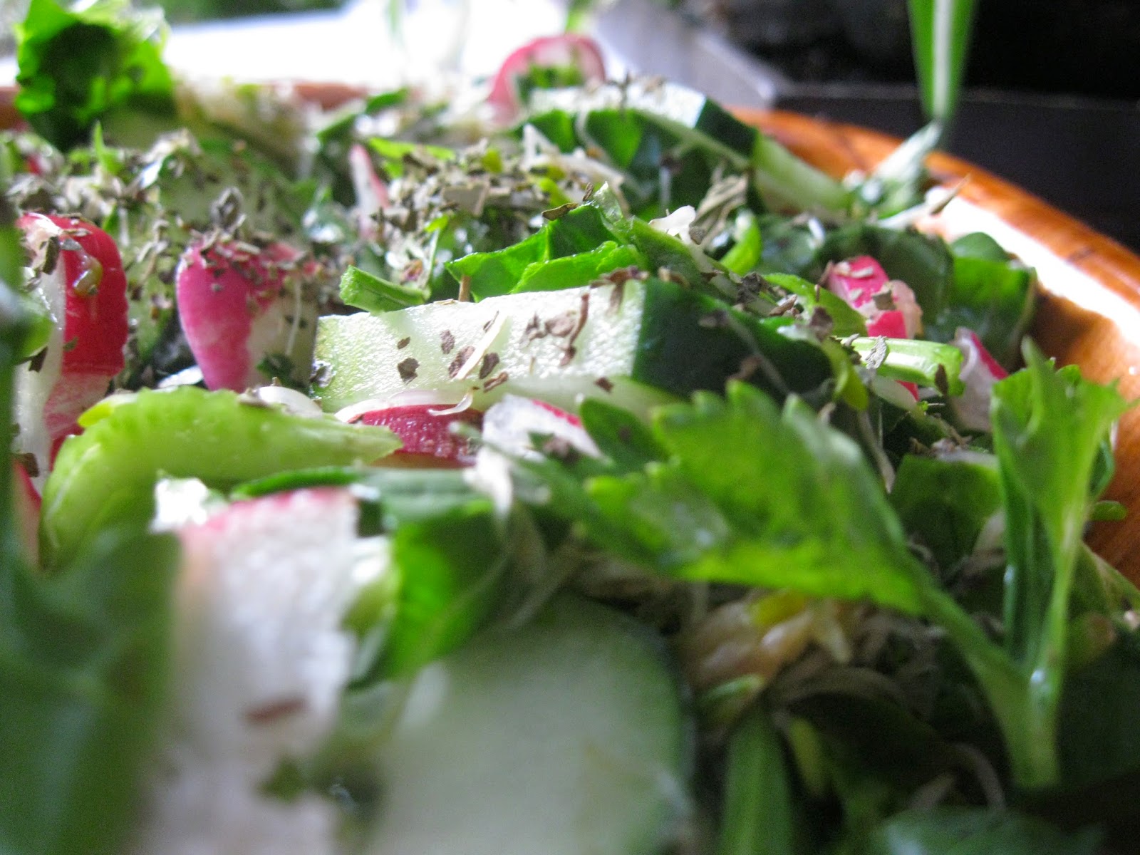La Oveja Verde Feliz: Ensalada de rábano y apio