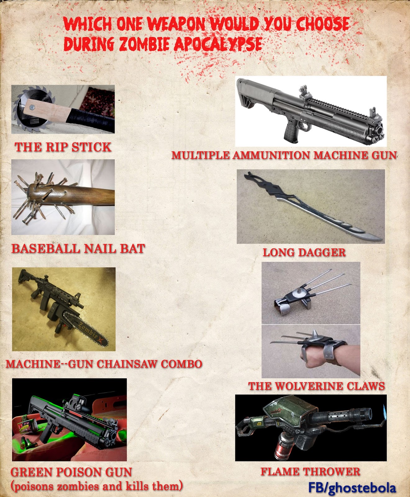 Which 1 weapon would you choose among these? Choose Wisely | Scary and ...