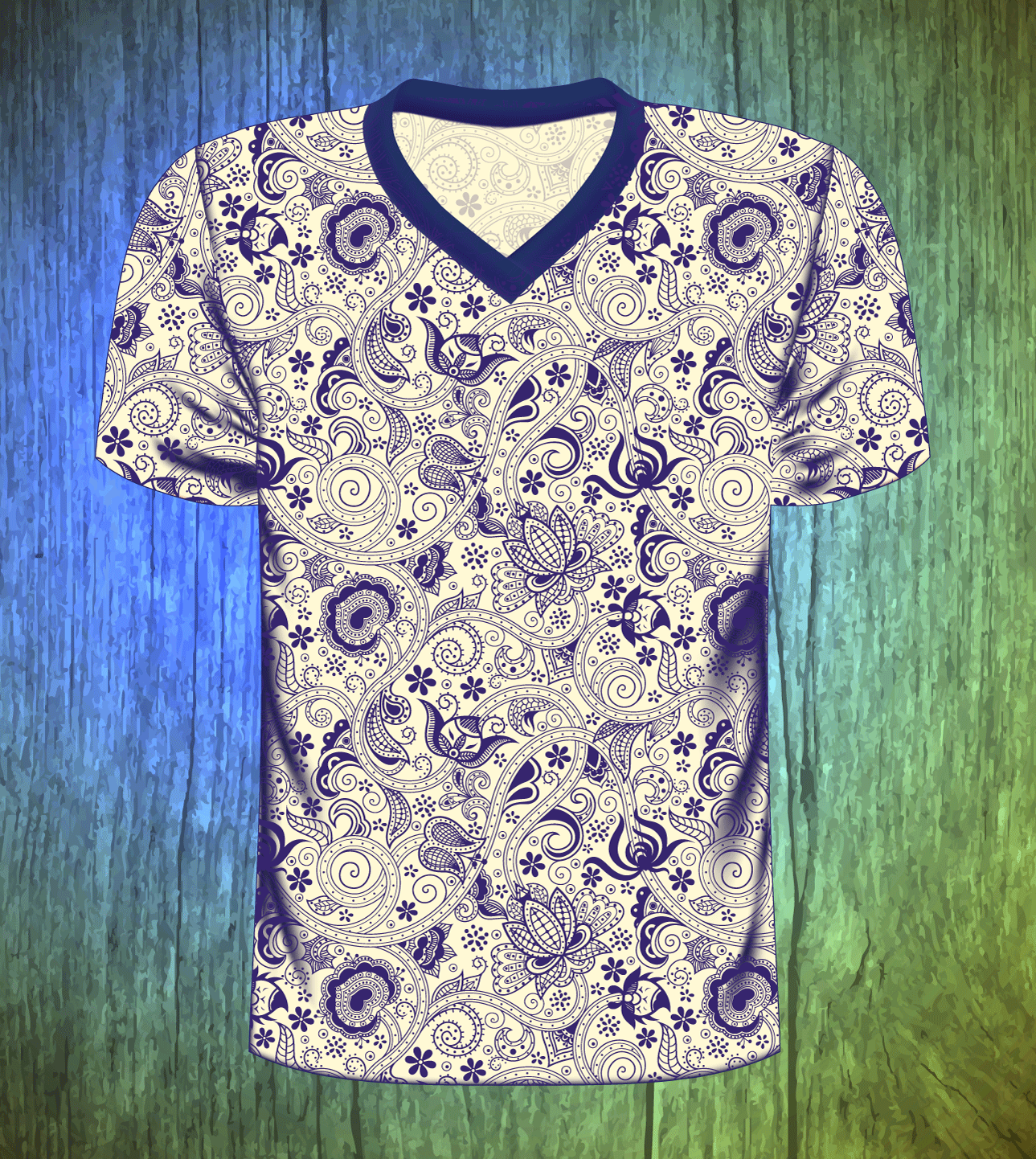 Floral All Over T Shirt Design 007 - Creative Graphic.com