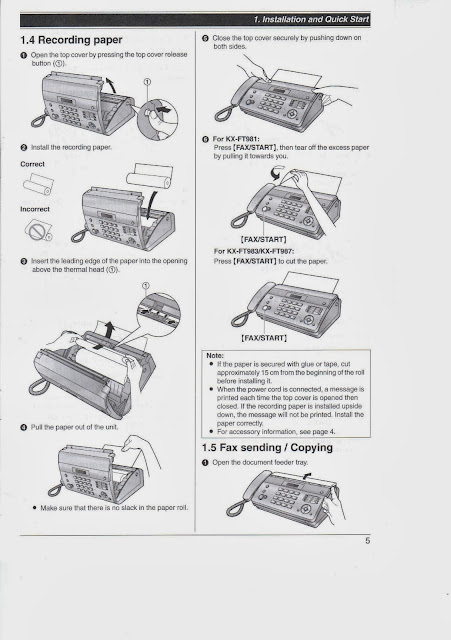PROGRAM TELEPON: Manual Panasonic KX-FT981 | FT983 | FT987