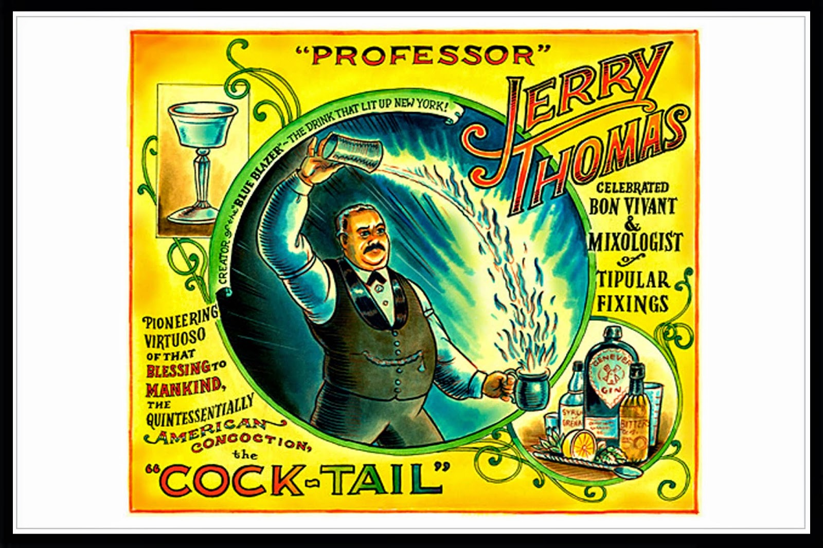 El padre de la coctelería Jerry Thomas