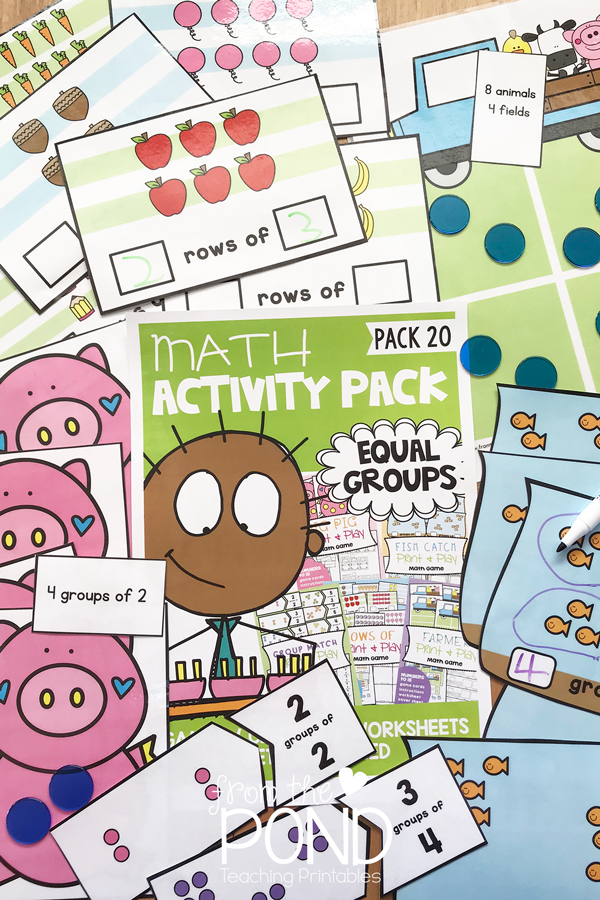 Math Activities for Equal Groups | From the Pond