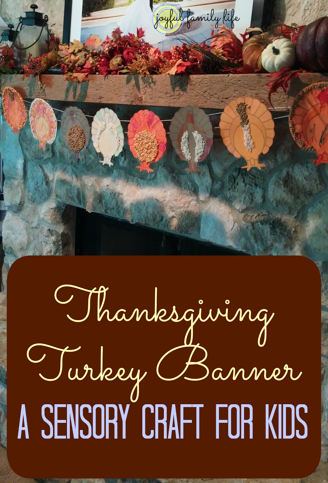 Joyful Family Life: Thanksgiving Turkey Banner