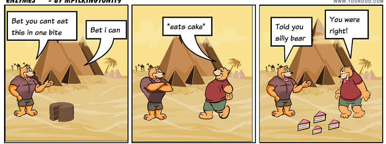 Engaging Students in Science: Enzyme Cartoon