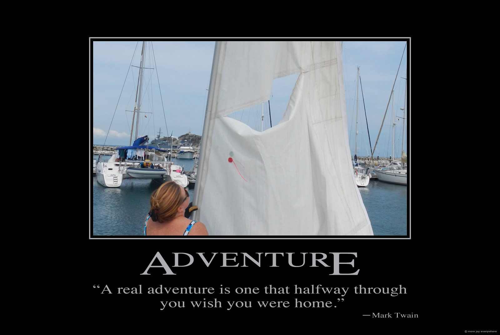 more JOY everywhere!: Anti-Inspirational Poster #004