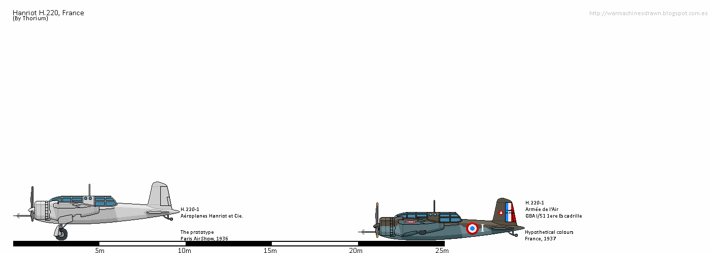 War Machines Drawn: Hanriot H.220