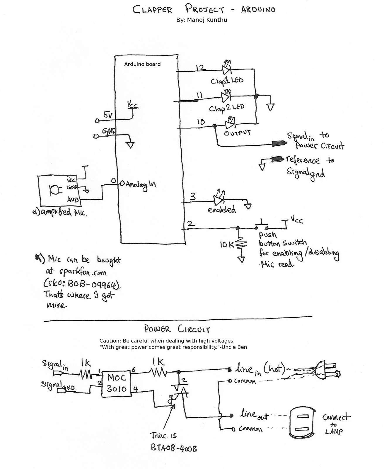 iManoj Tech: Arduino clapper iManoj Tech: Arduino clapper