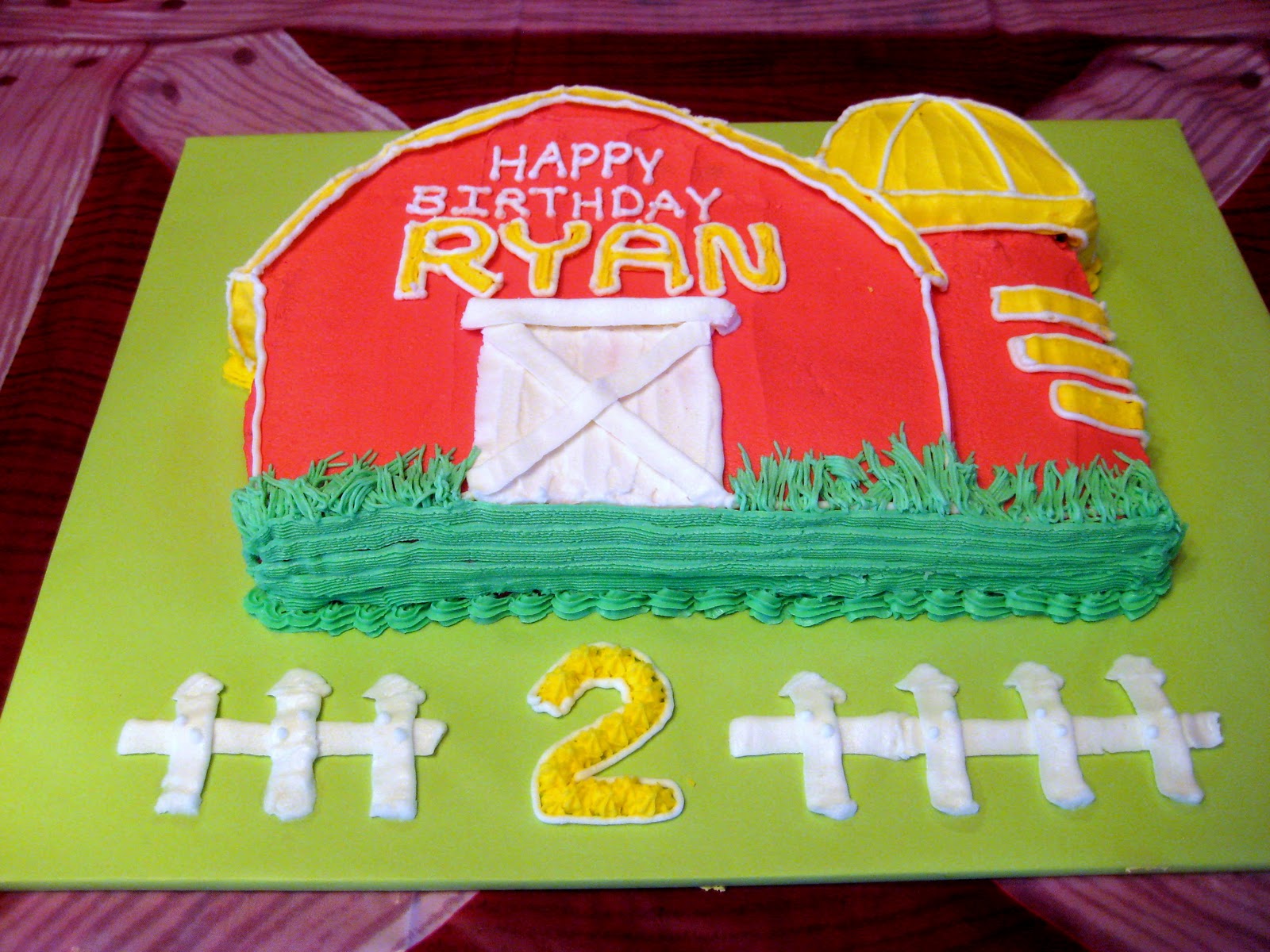 COBO: Ryan's 2nd Birthday: Barn Cake