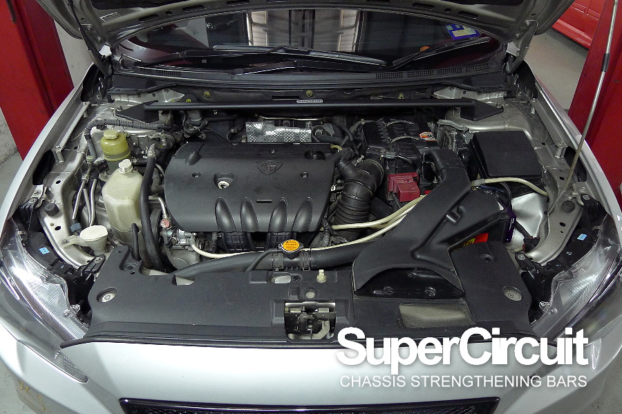 SUPERCIRCUIT CHASSIS STRENGTHENING BARS: Proton Inspira 2.0 Front Strut Bar
