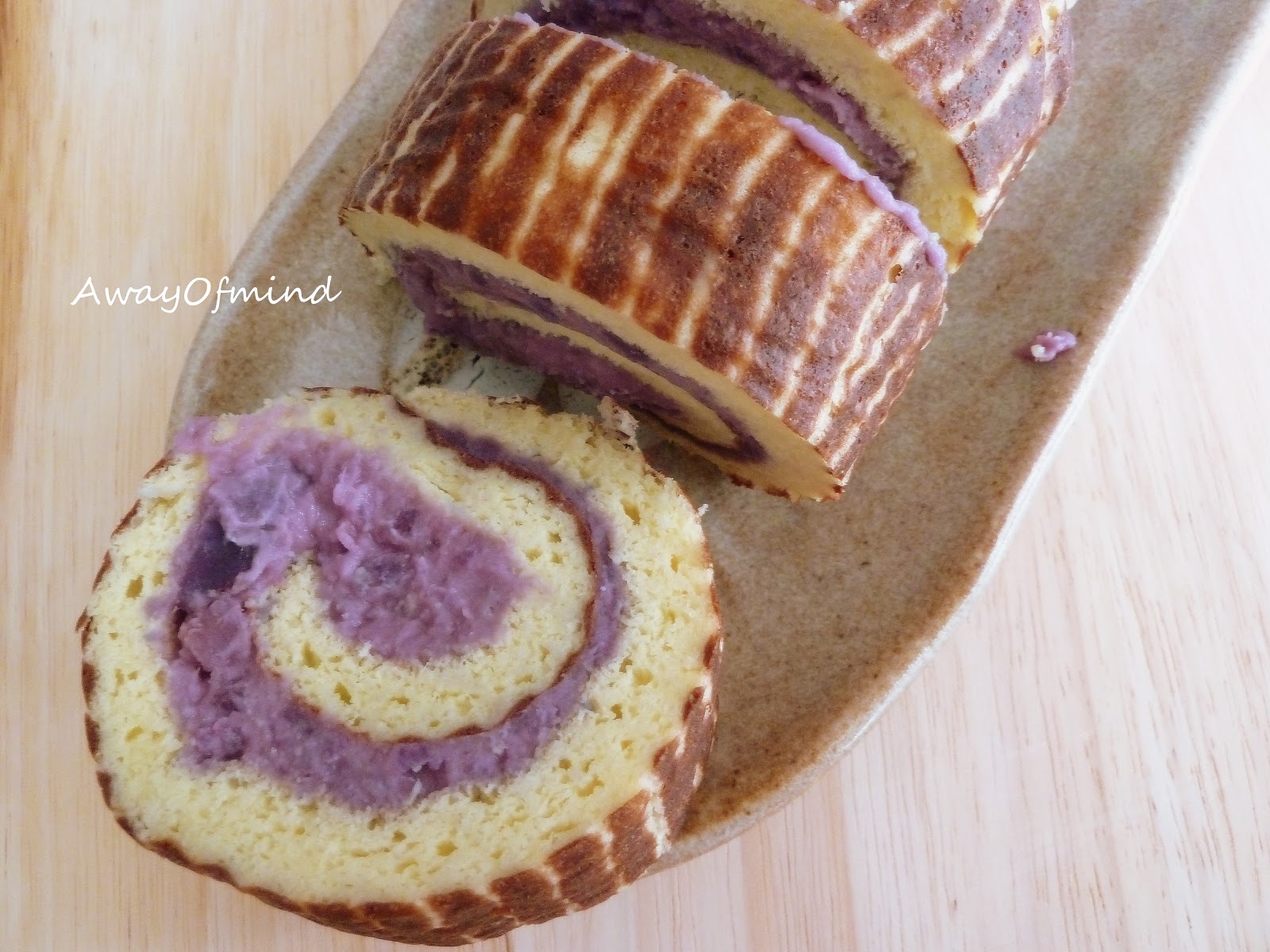 Awayofmind Bakery House: Chocolate Purple Sweet Potato Roulade