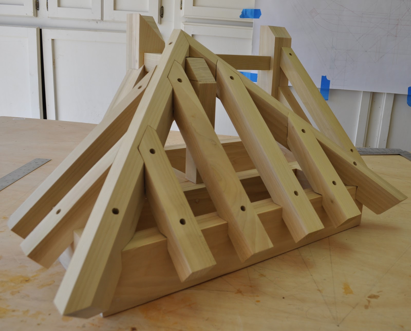 Roof Framing Geometry: Square Cut Tenon Jack Rafters