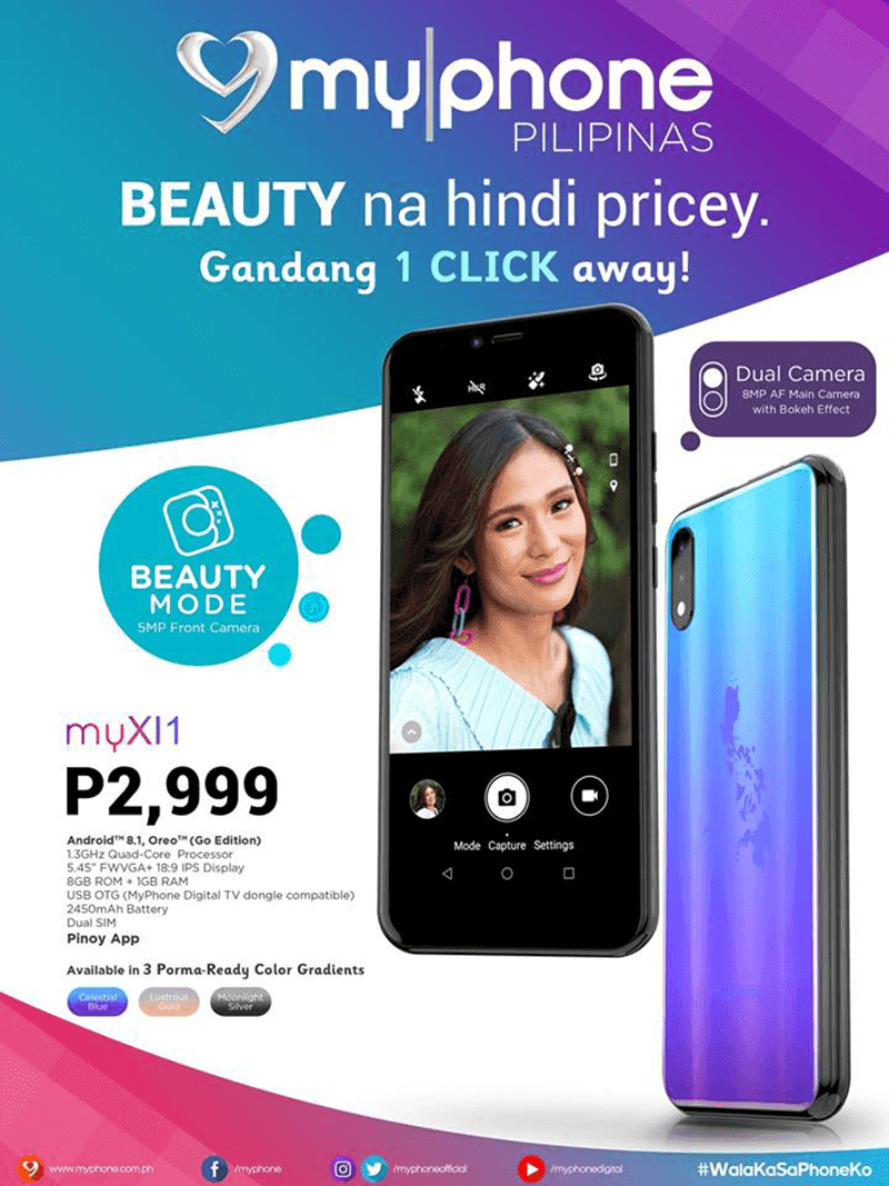 MyPhone releases myXi1 with gradient design and dual-cam under PHP 3K