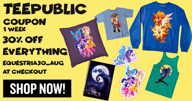 Equestria Daily - MLP Stuff!: Teepublic Coupon Code for 30% Off ...