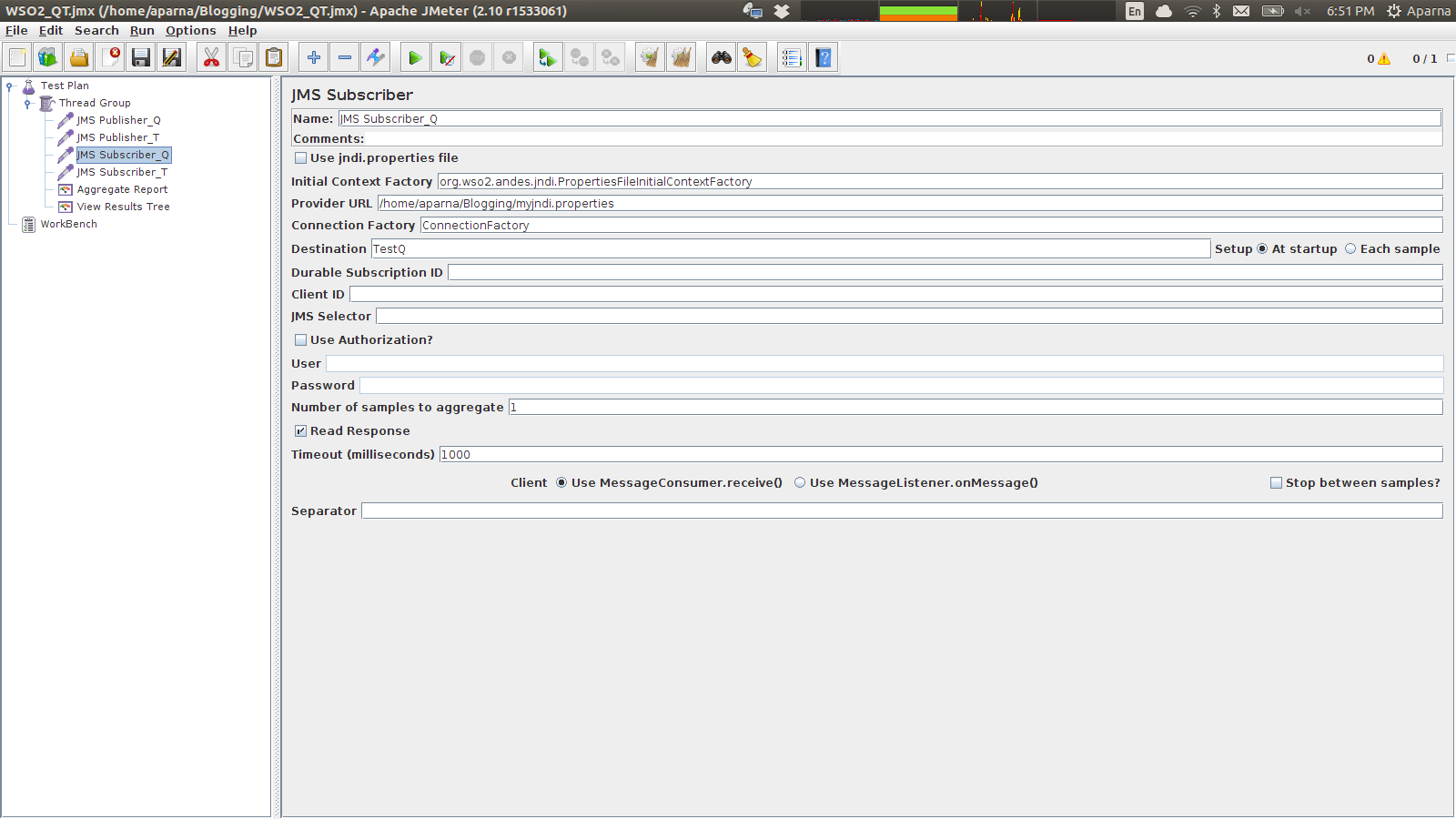 Aparna Karunarathnas Blog How To Use Jmeter Jms Publisher And Subscriber With Wso2 Message Broker