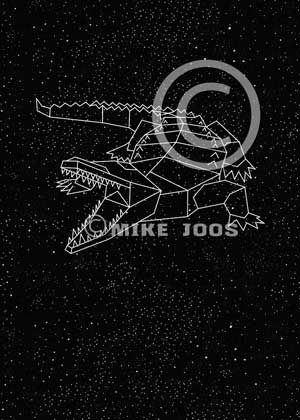 mike joos art: Crocodile Constellation