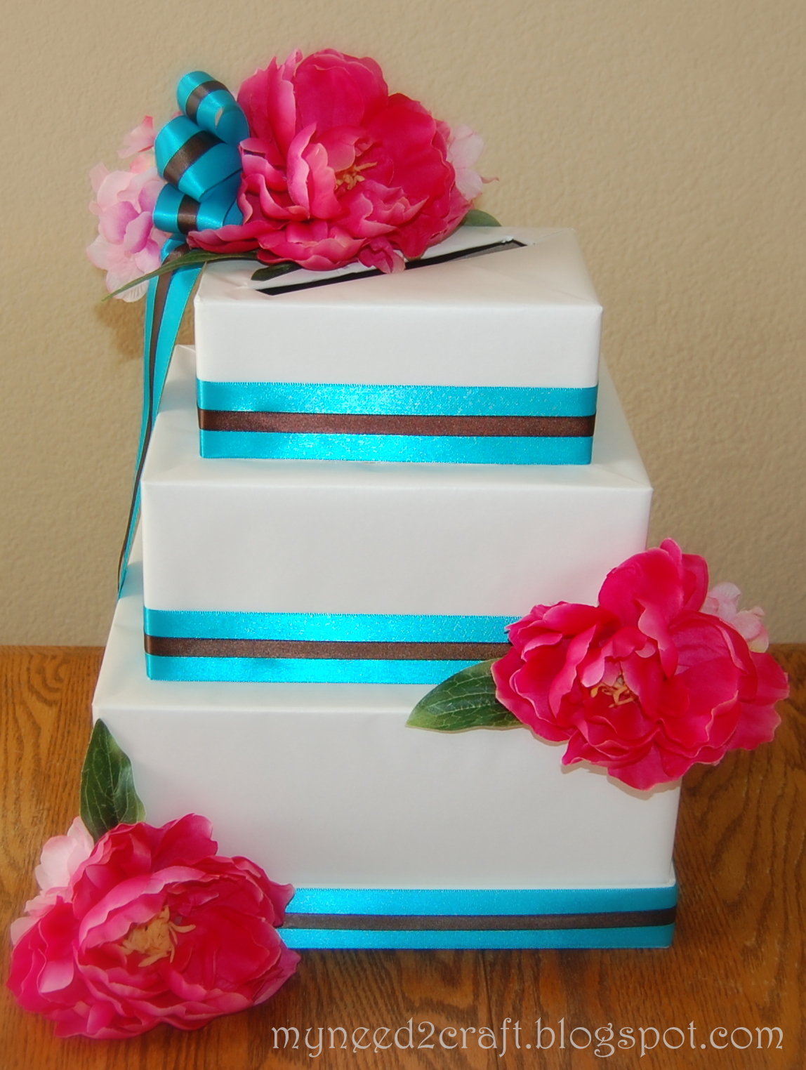 MyNeed2Craft by Terri Deavers: Ryan and Kristine's Wedding Cake Card ...