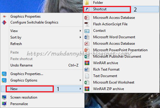 Cara membuat file shortcut URL untuk website dan blog - Danny Blog