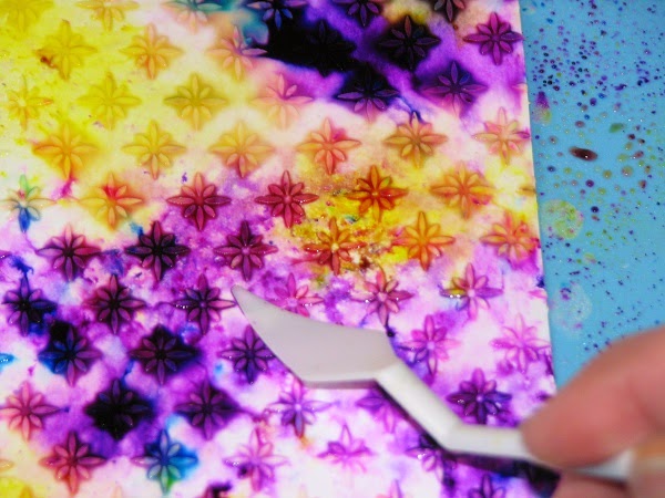 Ink Stains: Embossing & Color Burst