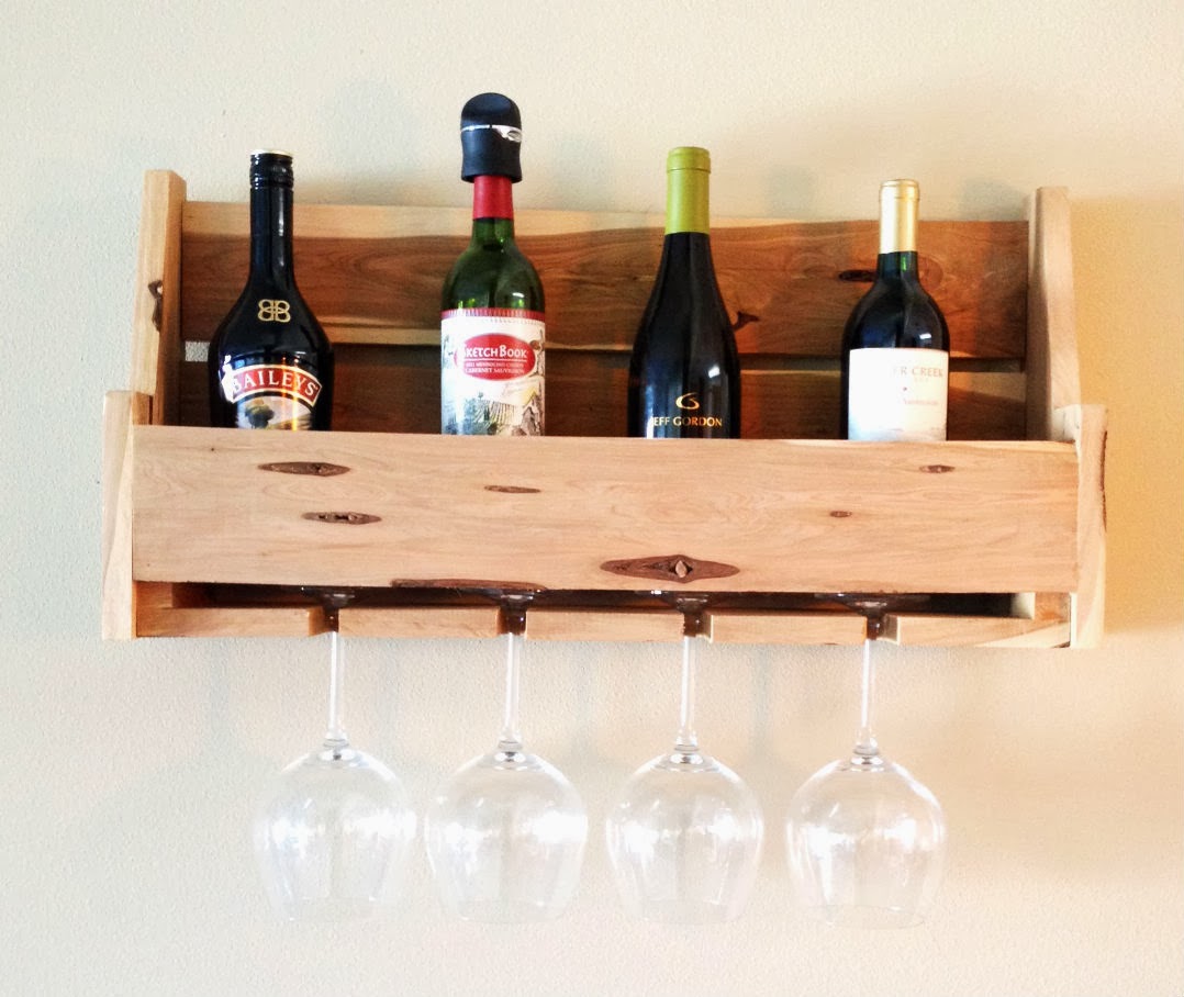 The Eventful Day: Rustic 6 Bottle Wine Rack