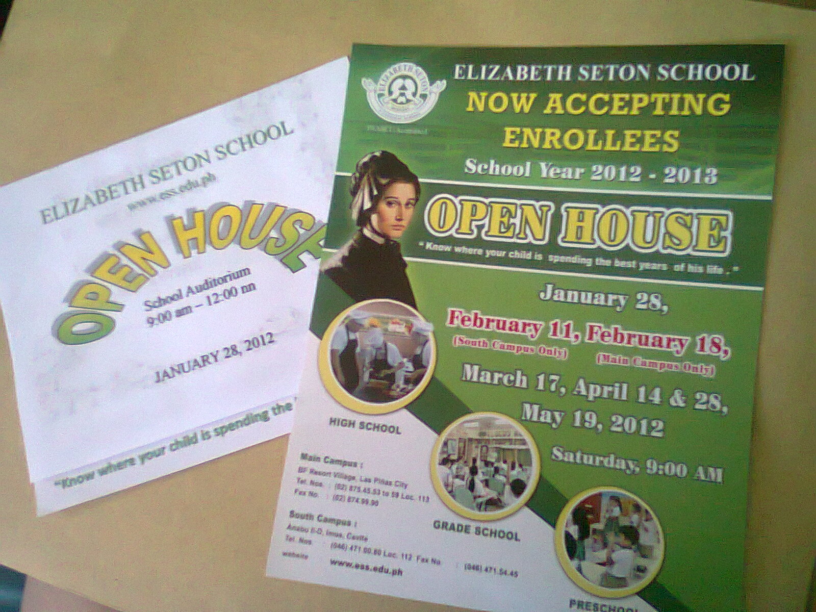 Elizabeth Seton School South's Open House - Glamma Momma