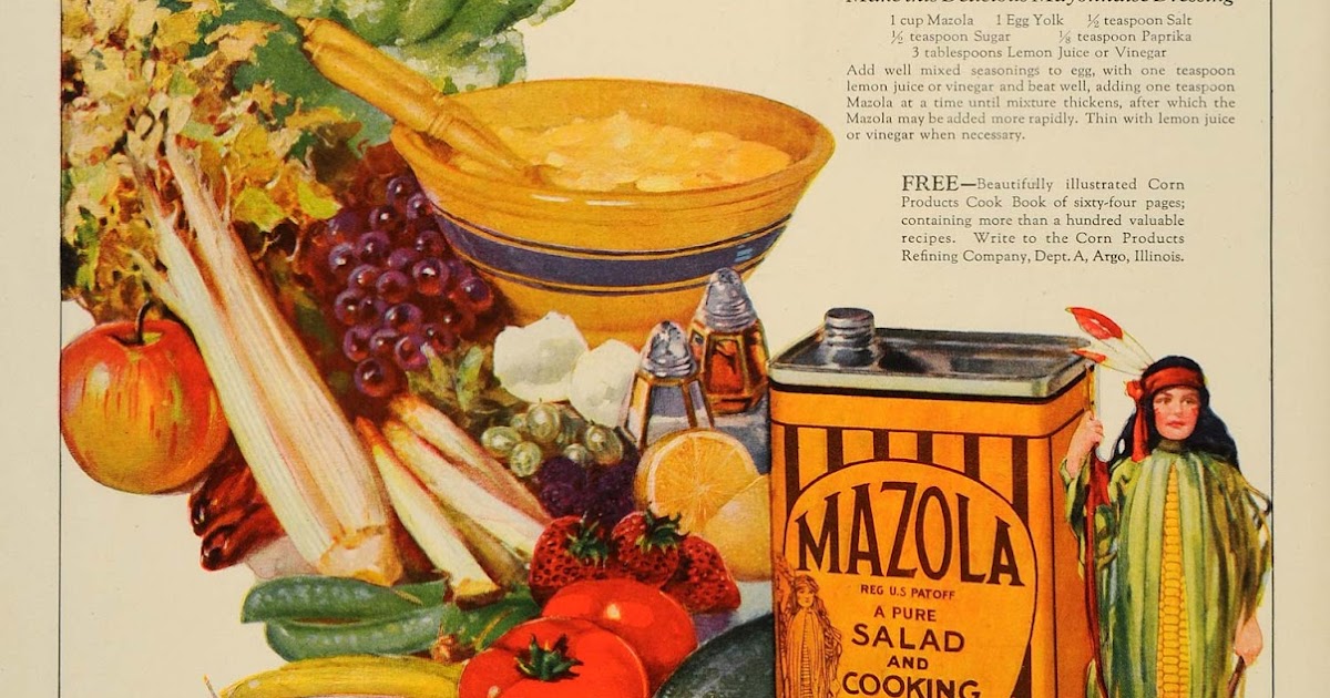 Vintage Recipe Blog: Mazola Oil By the Mazola Maid