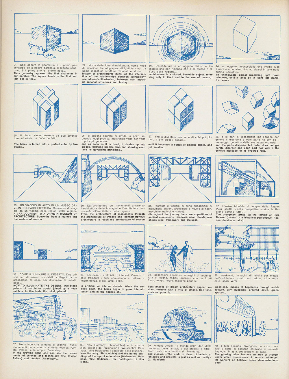 architettura radicale: Teoria_Superstudio, Monumento Continuo (1969)