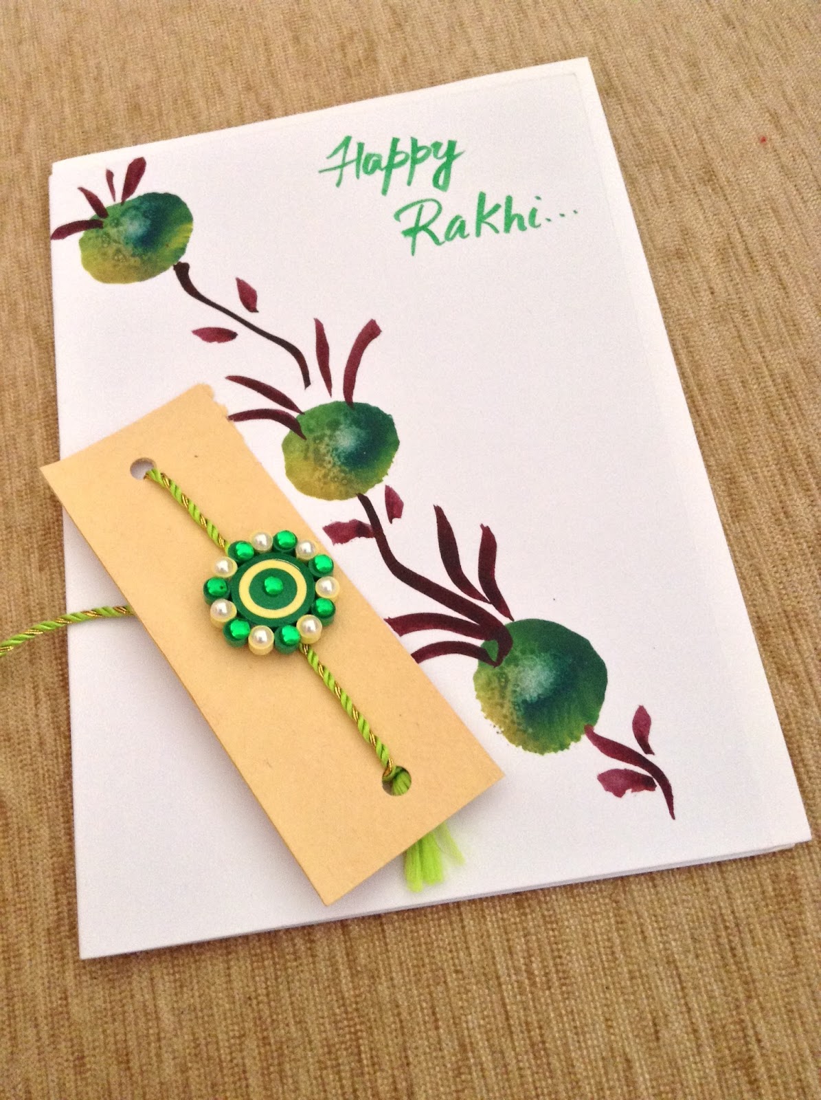 HappyMomentzz crafting by Sharada Dilip: Rakhi Cards 2015