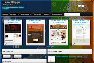Islamic Gallery Blogger Template ~ Mas Dzaky Blog
