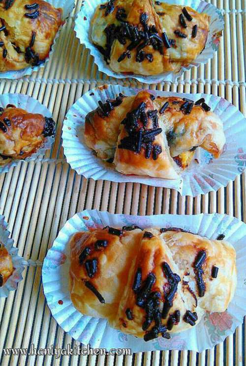 Resep Puff Pastry Isi Nanas Coklat Renyah dan praktis - Haniya Kitchen