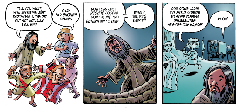 Kev F comic art: Story of Joseph - working diary