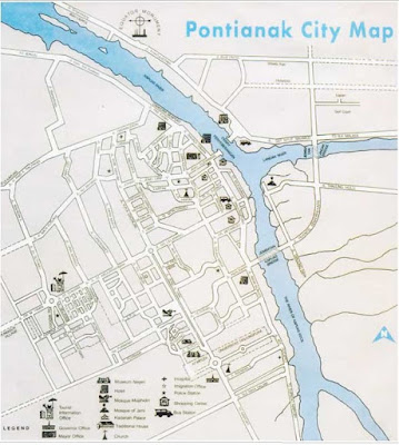 AMAZING INDONESIA: Pontianak city map