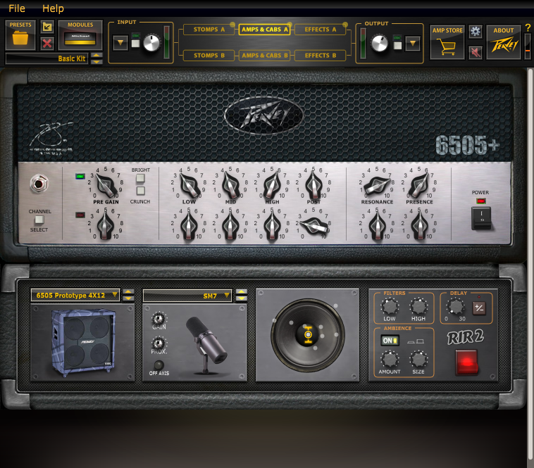 ギタリストのDTM: Peavey 『ReValver 4』 レビュー（アンプ編）