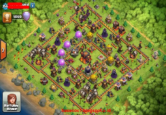 10 Base TH 10 Legend Untuk Mempertahankan Trophy - Base Coc Terkuat dan ...