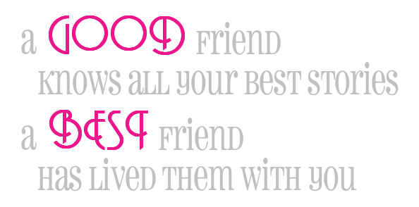 Graphic Groupies: BFF WORD ART