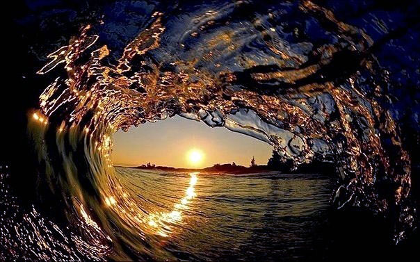 VIEW OF THE SUNSET FROM INSIDE THE WAVE. | Most Beautiful