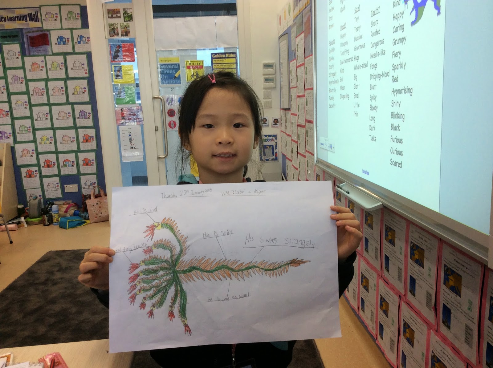 Year 2 NAIS HK: 2C Sea Monster Diagrams and Passports, Rhyming, Guided ...