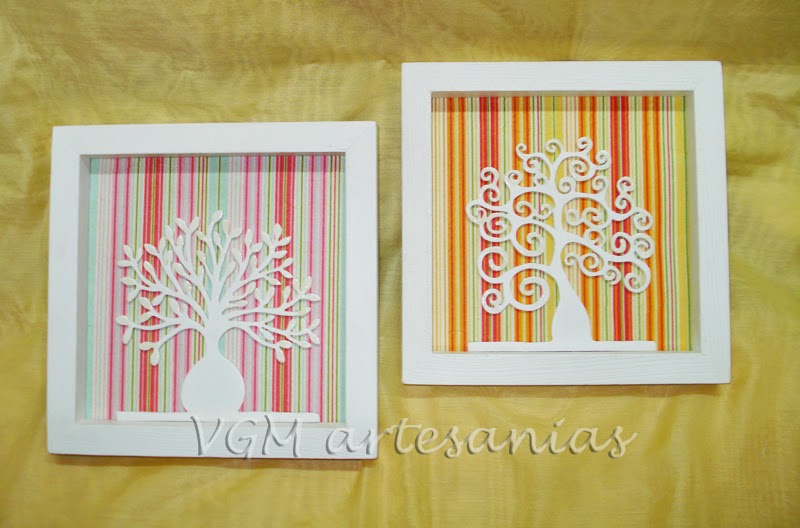 Cuadros calados en madera – Mesa para la cama