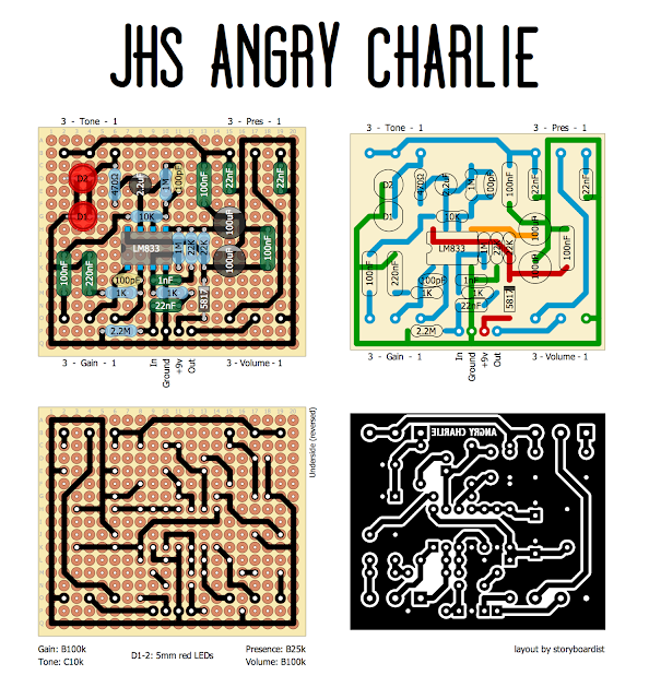 Perf and PCB Effects Layouts: JHS Angry Charlie