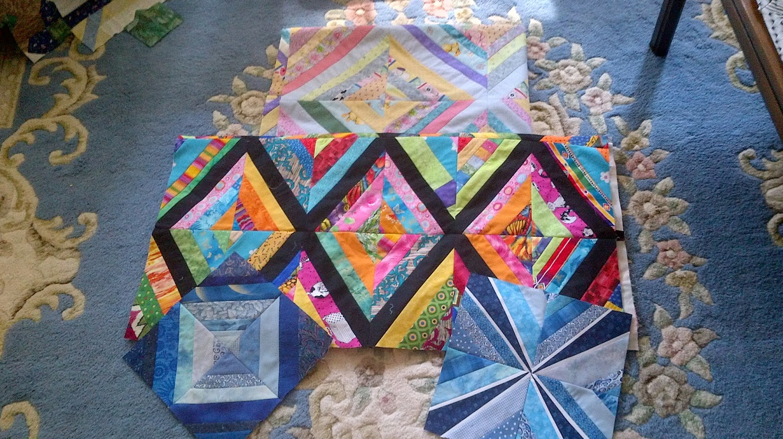 String Thing Along: Four basic string quilt styles
