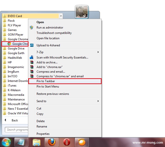 Manajemen Ikon Program di Taskbar Windows 7