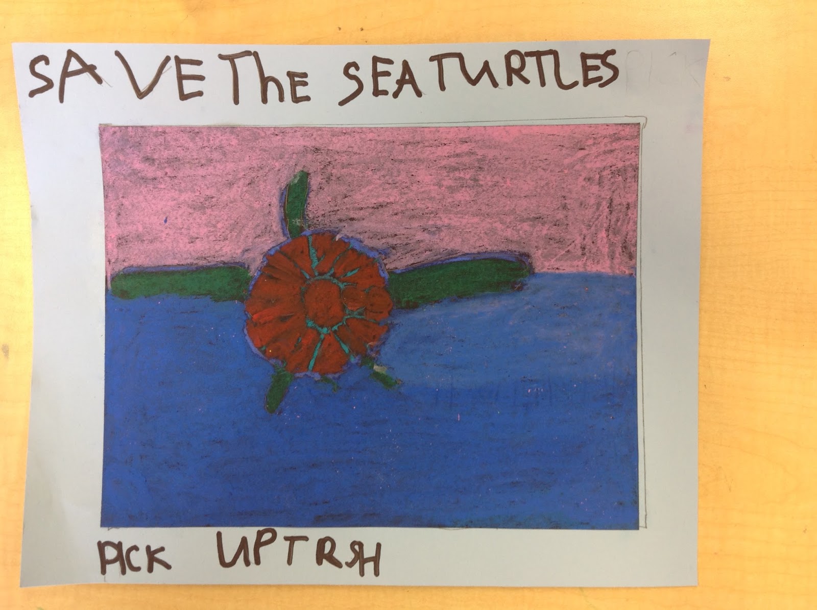 Save the Sea Turtle Campaign Second Grade Art Lesson