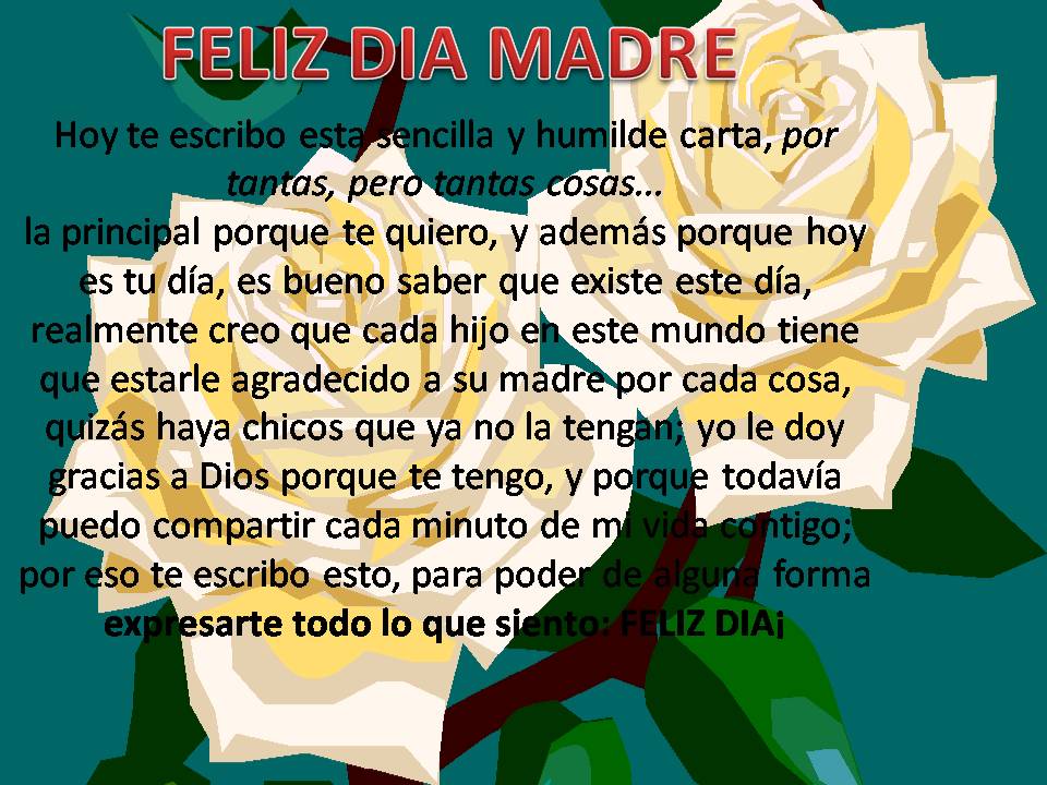 El Danii!: Carta del dia de la madre