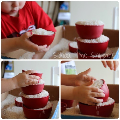 Sensory Play and Exploration with Rice | School Time Snippets