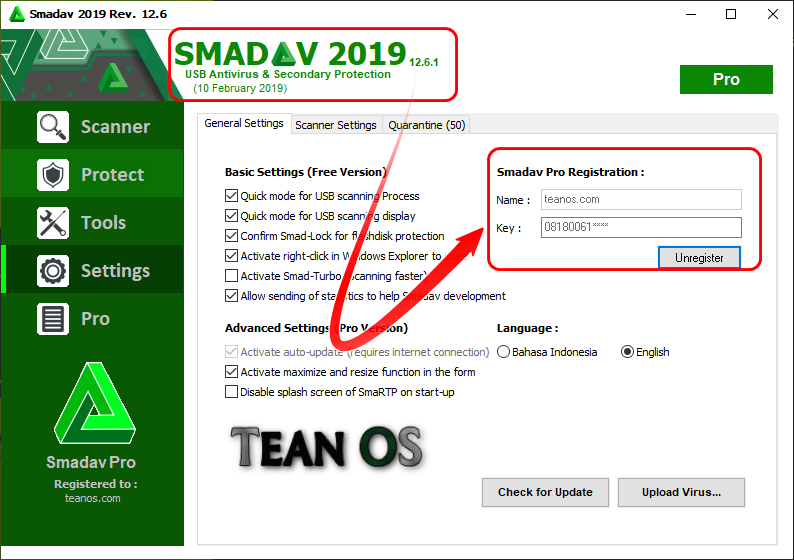 Smadav Pro Antivirus 2019 Serial Key Youtube