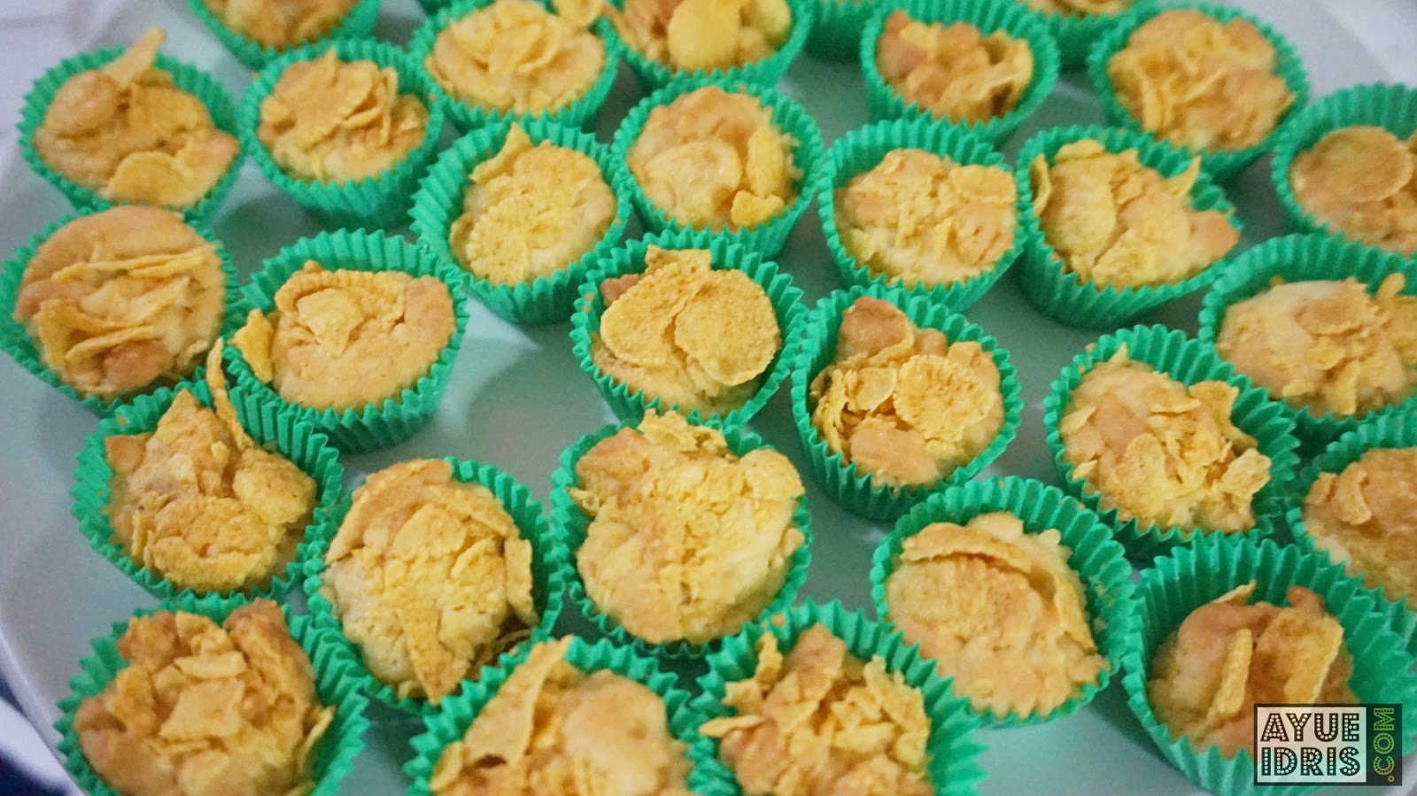 Resepi Biskut Cornflakes Butter Rangup | AYUE IDRIS