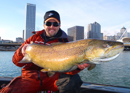 International Fishing News: USA: huge brown trouts on lake Michigan