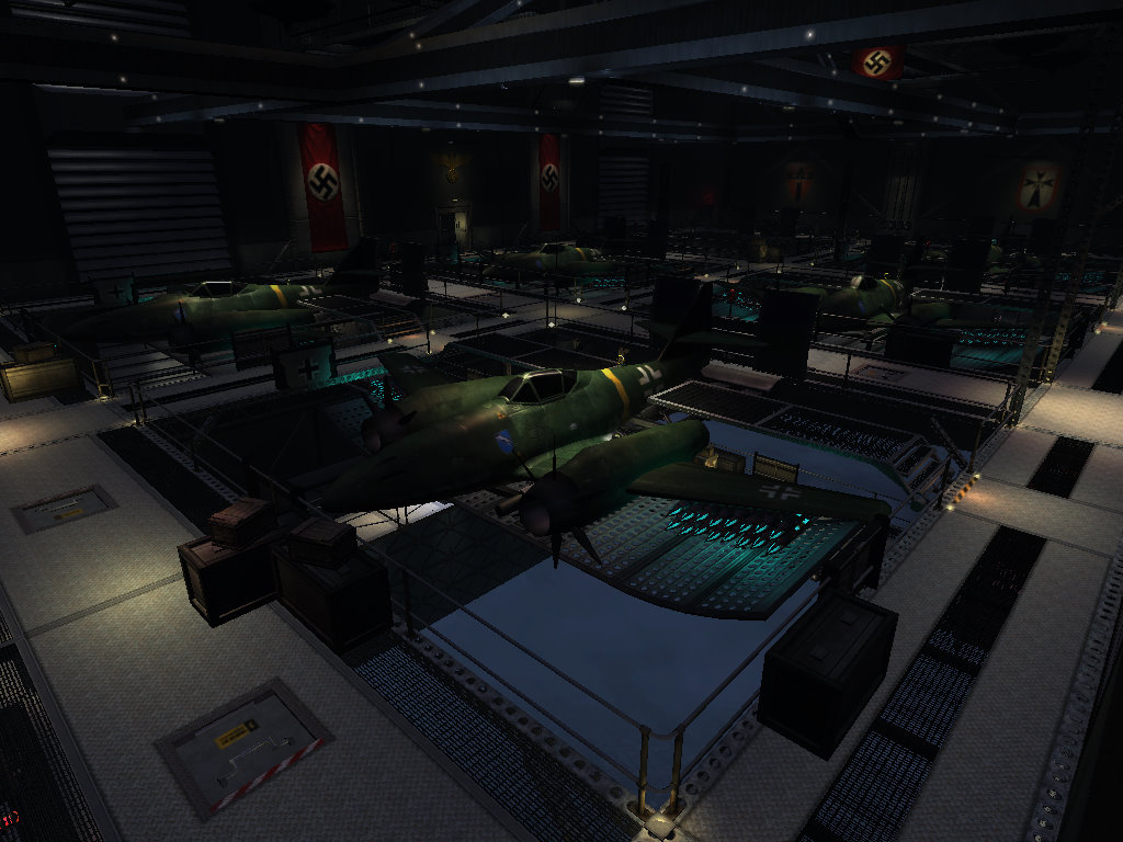 Andrew Montgomery: Wolfenstein, Zeppelin's hangar and gundeck.